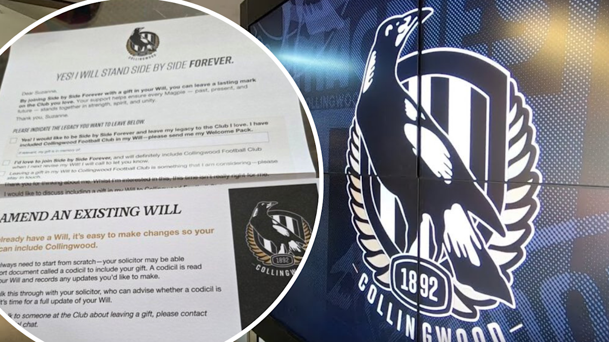 Collingwood Faces Backlash Over Controversial Bequest Letter to Members ...