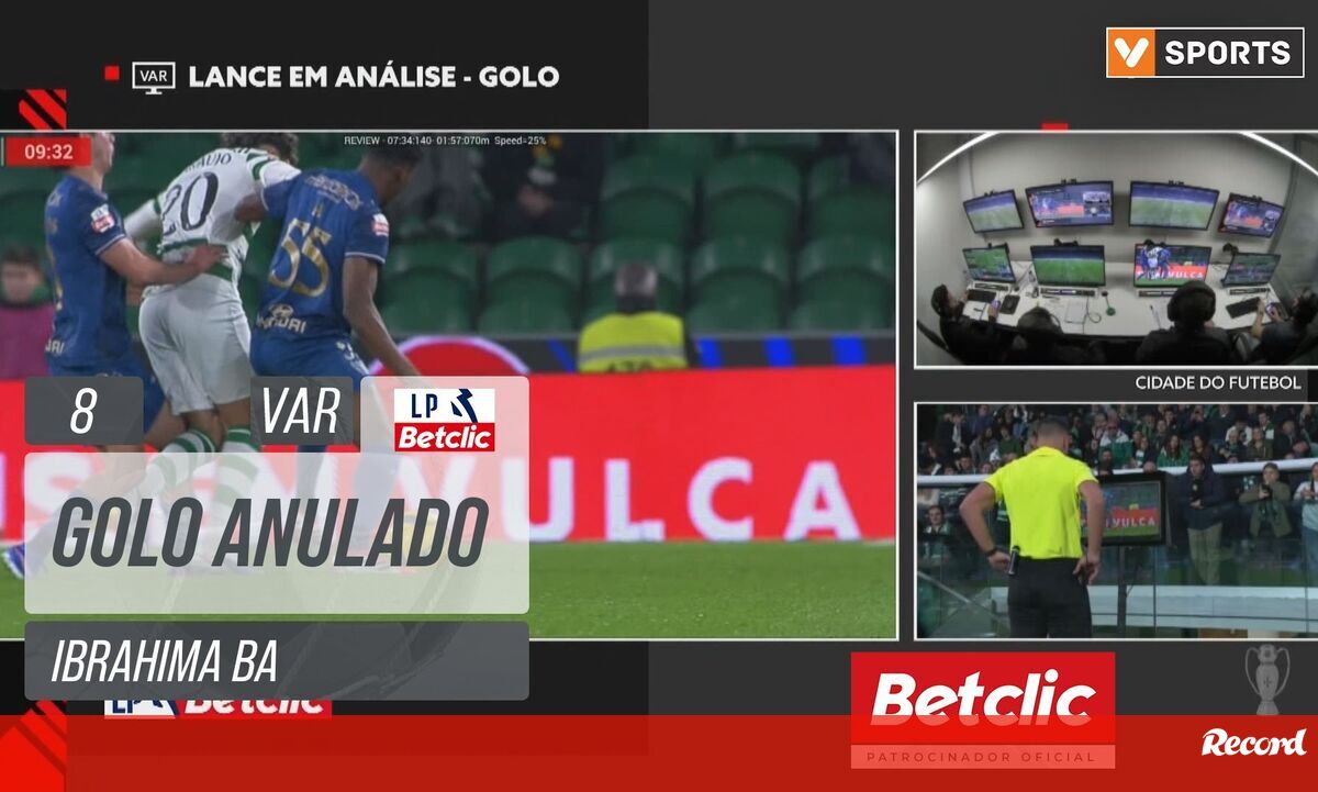 Golo de Ibrahima Ba anulado por intervenção do VAR em Famalicão vs ...