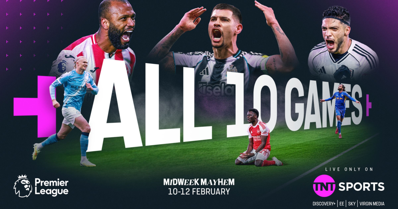 Midweek Mayhem: 10 Premier League games LIVE on TNT Sports and ...