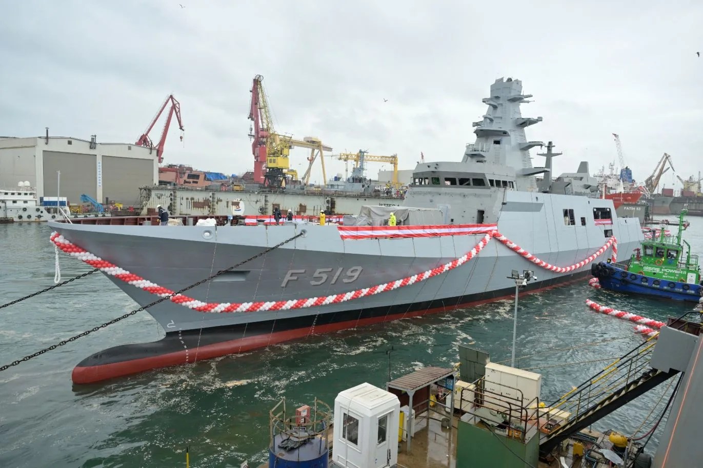 Turkey Launches Fifth İstif-Class Frigate Akdeniz as Part of MILGEM ...