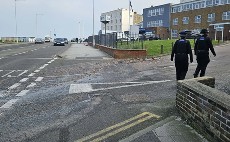 Raw sewage spills onto Margate road as Southern Water investigates ...