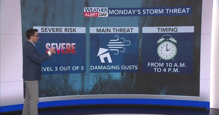 Strong Storms Prompt WRAL Weather Alert Day with Level 4 Risk Issued ...