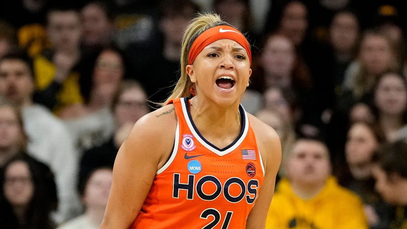 Virginia defeats Iowa in double-overtime to reach NCAA tournament Sweet ...