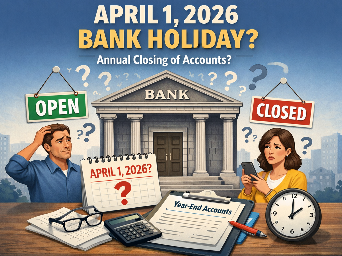 Banks Closed on April 1, 2026 for Annual Account Closing - SSBCrack News