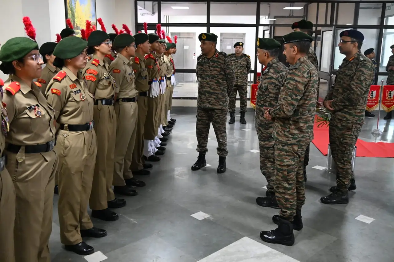 Major General Mehtani Reviews NCC Training Standards in Chandigarh ...