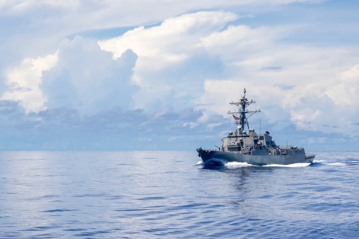 U.S. Navy Blocks Iranian-Flagged Vessel Amid Maritime Blockade ...